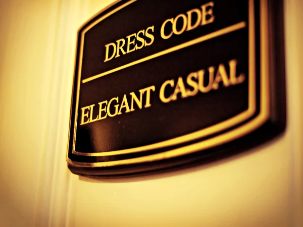 Dress code, Elegant casual sign — Stock Photo © ninle500 #7653756
