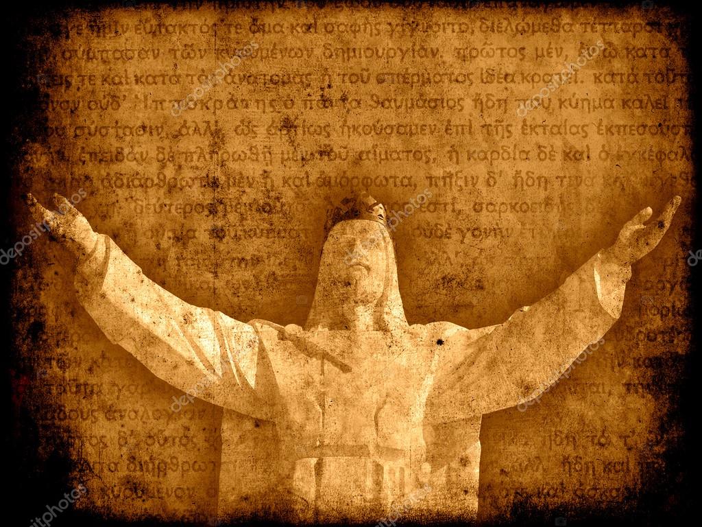 Jesus christ on the old paper Stock Photo by ©pixeldreams 24187591
