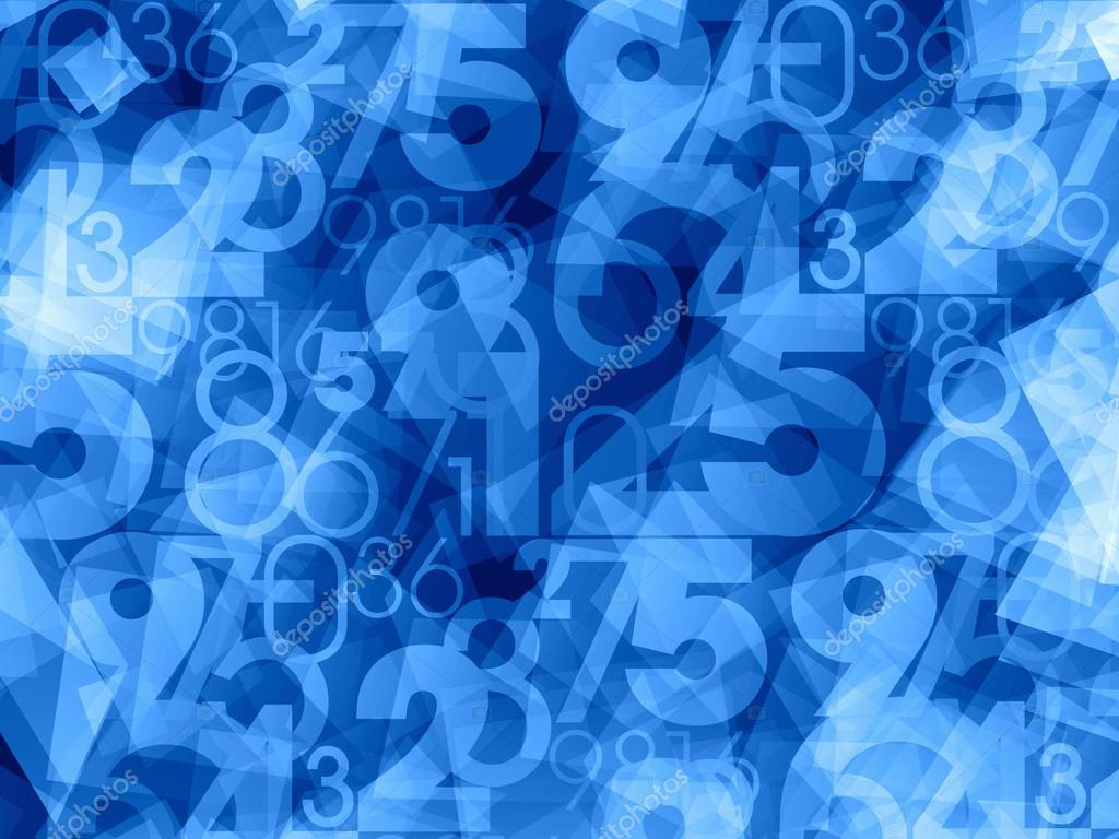 Abstract Numbers Wallpaper