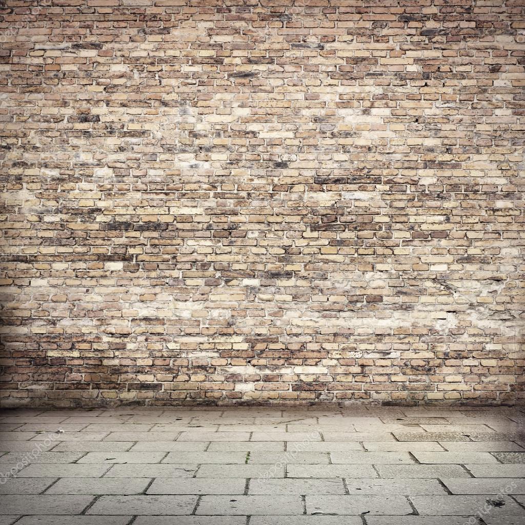 Stedelijke Bakstenen Muur