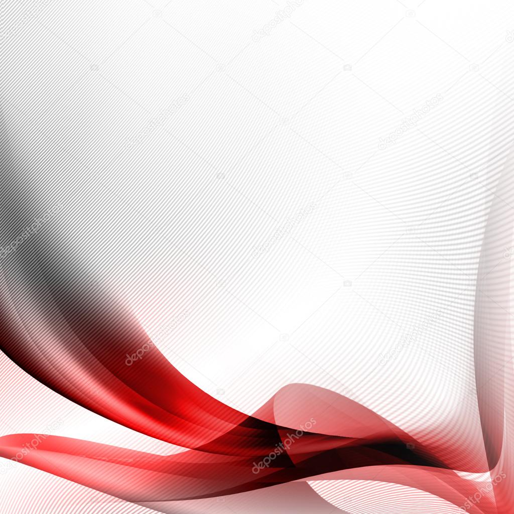 White abstract background with red stripes and subtle grid texture ...