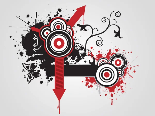 Abstract splash illustration with stripes — Stock Vector © marcus55 ...