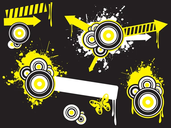 Abstract splash illustration with stripes — Stock Vector © marcus55 ...