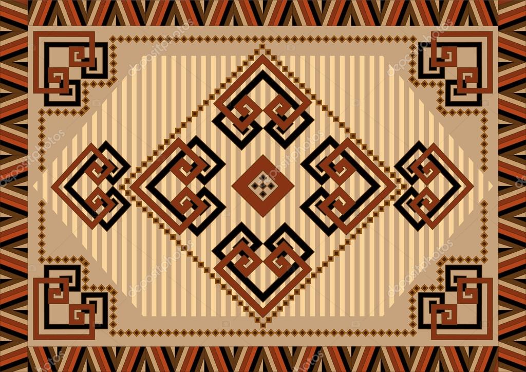 Decorative carpet designs in oriental sytle Stock Vector Image by ...