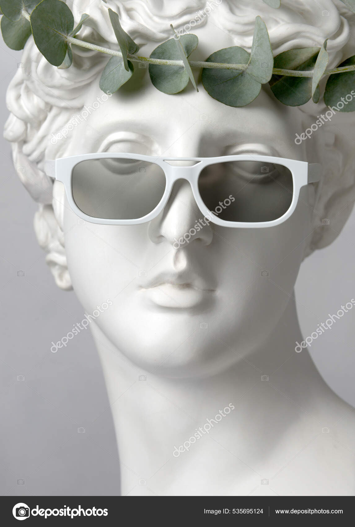 Statue Gypsum Statue Apollo's Head Man Creative Plaster Statue Apollo's ...