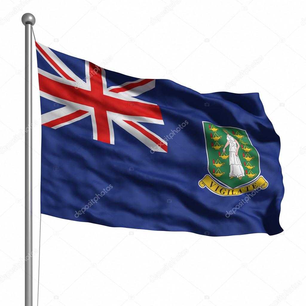Flag of British Virgin Islands — Stock Photo © ayzek #30016467