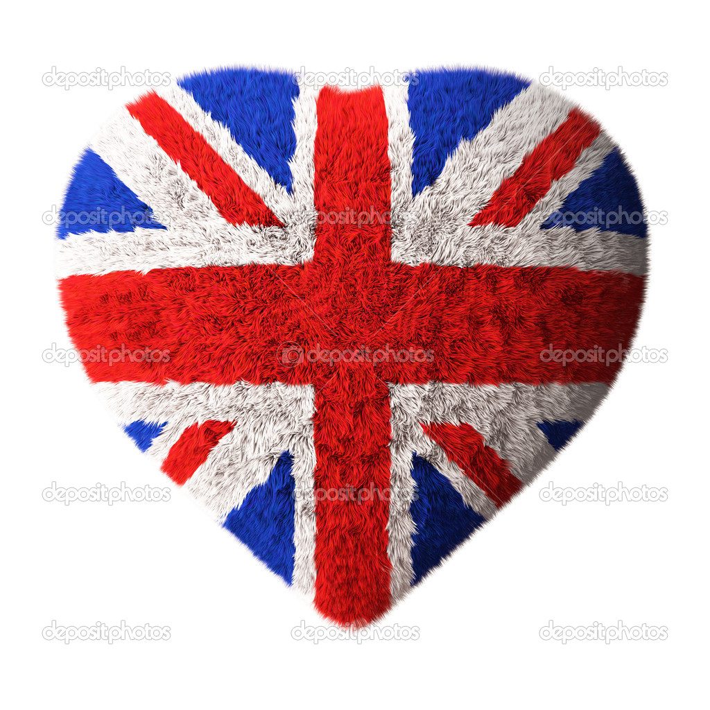 British Flag - Fluffy Heart — Stock Photo © ayzek #30263289