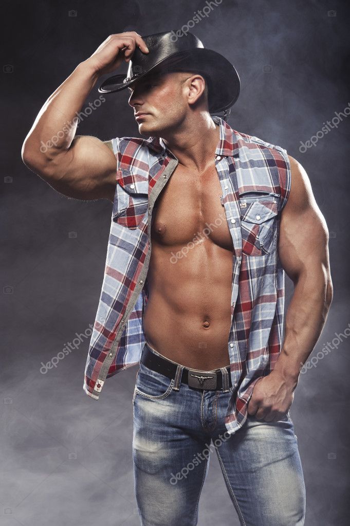 Sexy men like cowboy — Stock Photo © aarrttuurr #45793091