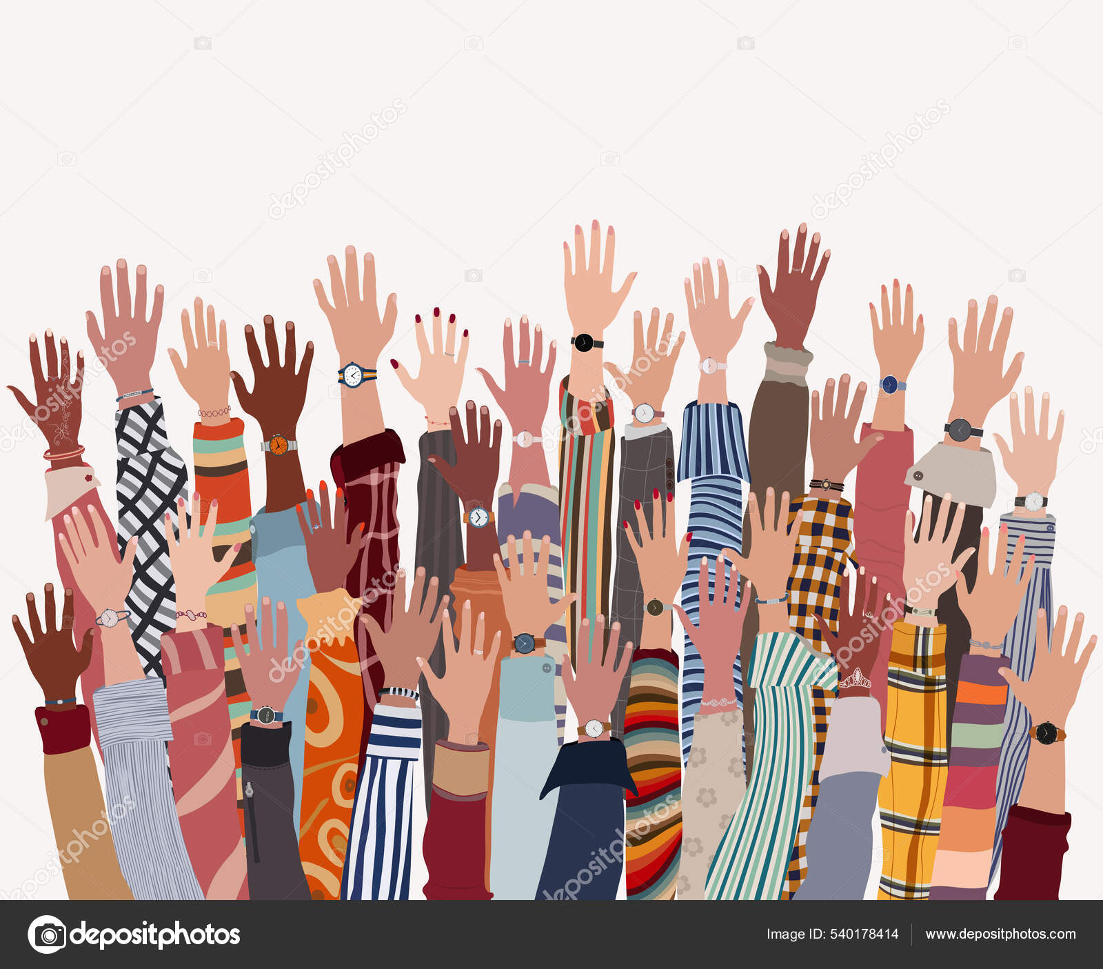 Group Many Raised Arms Hands Diverse Multi Ethnic Multicultural People ... Group Many Raised Arms Hands Diverse Multi Ethnic Multicultural People ...