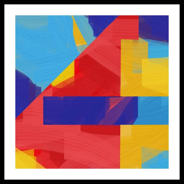 Abstract geometric poster and wall painting, graphic geometric shapes ...