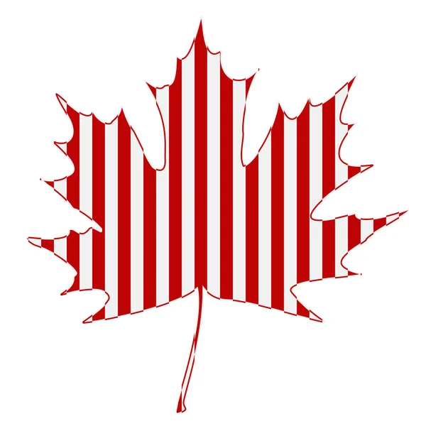 Striped Maple Leaf Silhouette Stock Vector Image by ©benjaminlion #13846007