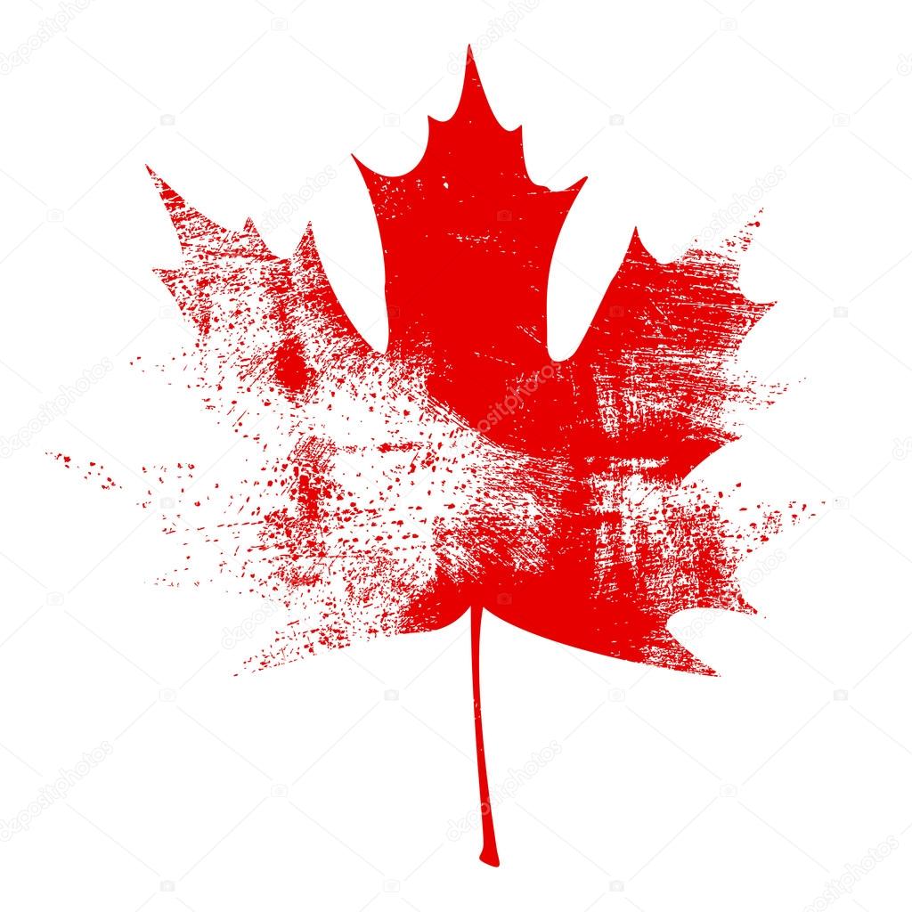 Grunge Maple Leaf Stock Vector Image by ©benjaminlion #28644841