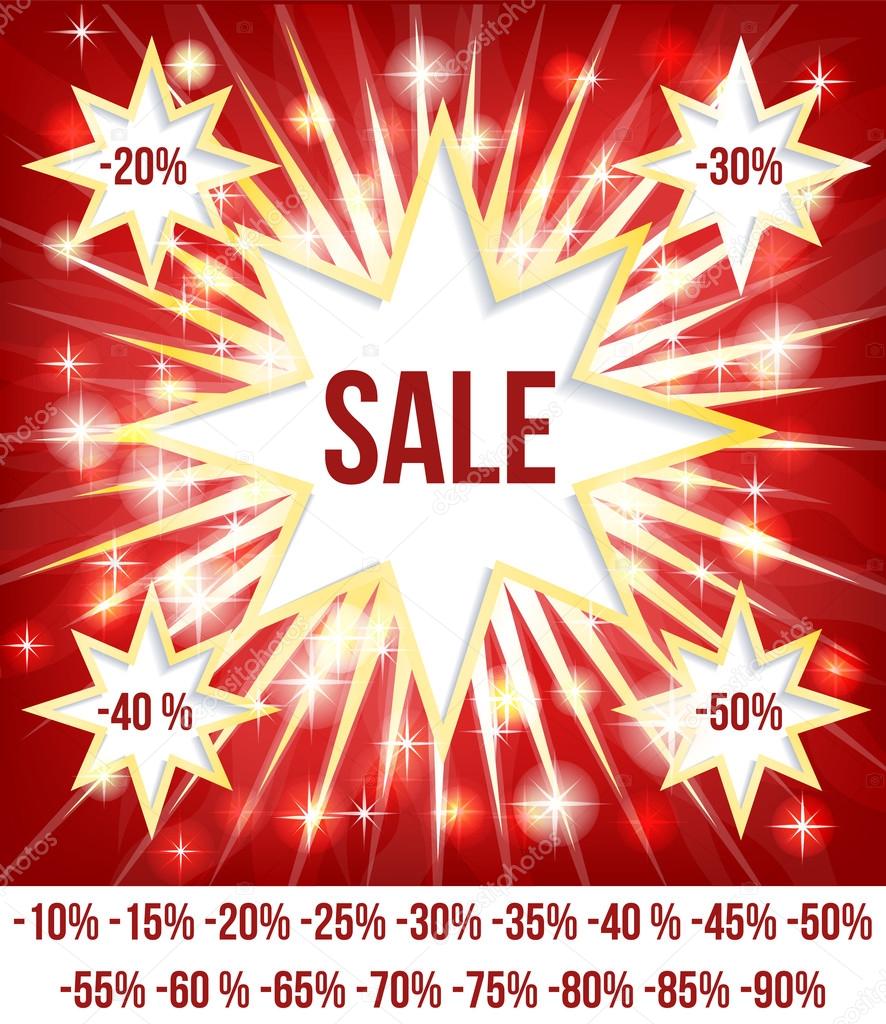 SALE card red Stock Vector Image by ©anilin #25390981