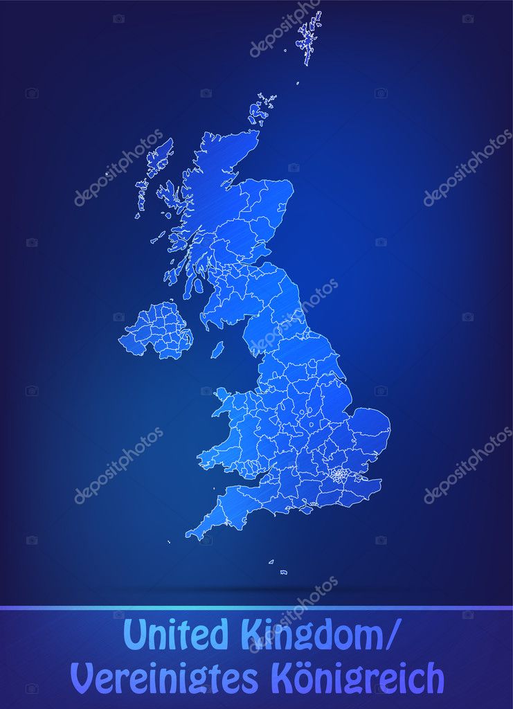 Map of England with borders as scrible — Stock Vector © artalis #39266049