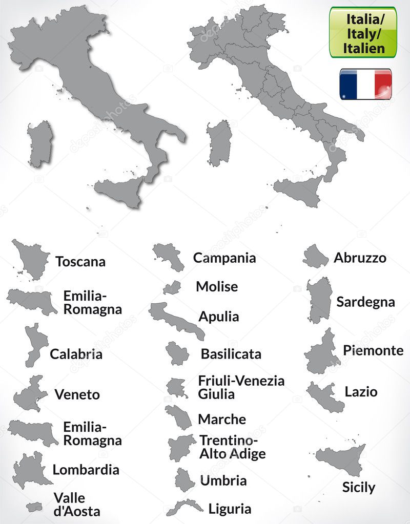Mapa de Italia 2024