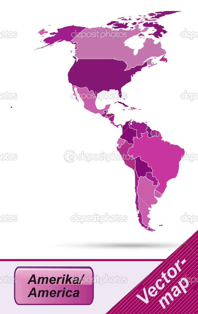 Map of America — Stock Vector © artalis #39307365