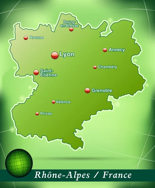 Rhone map Vector Art Stock Images | Depositphotos