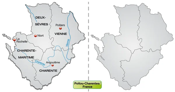 El mapa de Poitou-Charentes 2024