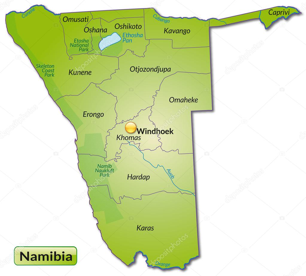 Mapa online de Namibia 2024