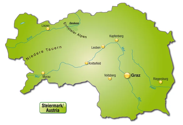 Map of styria Stock Vector Image by ©artalis #39346125