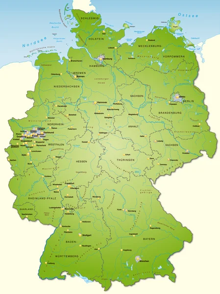 Mapa de Alemania con códigos postales Vector de stock #48981785 de ©artalis