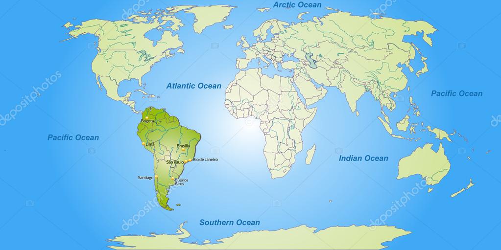 Mapa de Am rica del Sur 2024