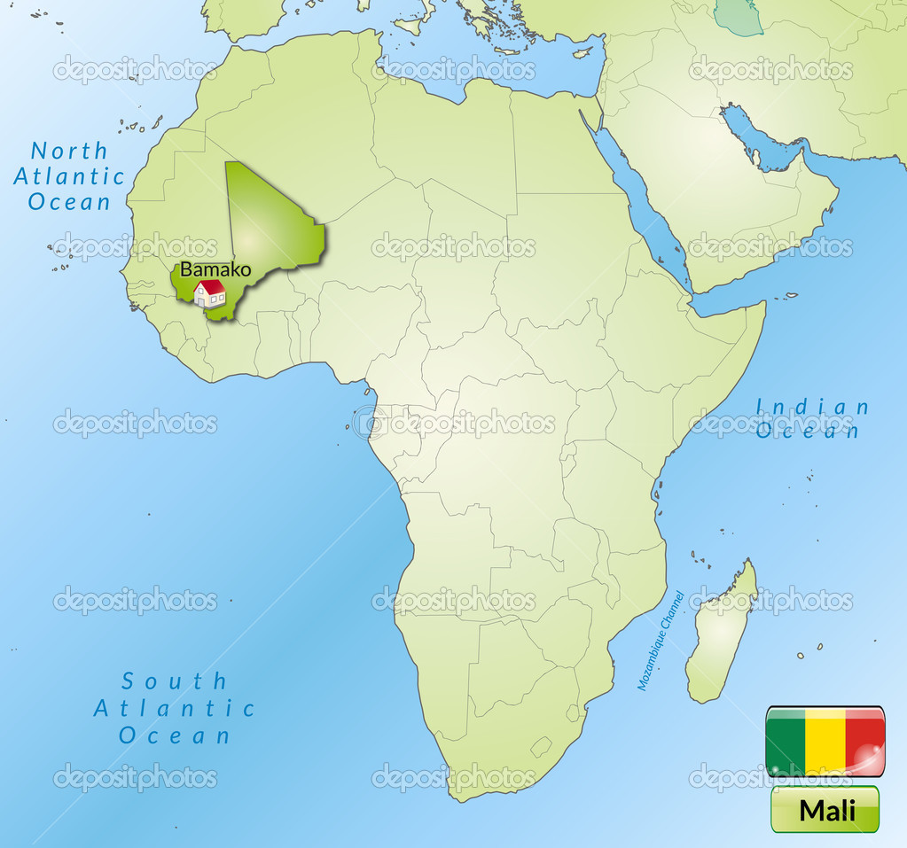 Map of mali — Stock Vector © artalis #40903301