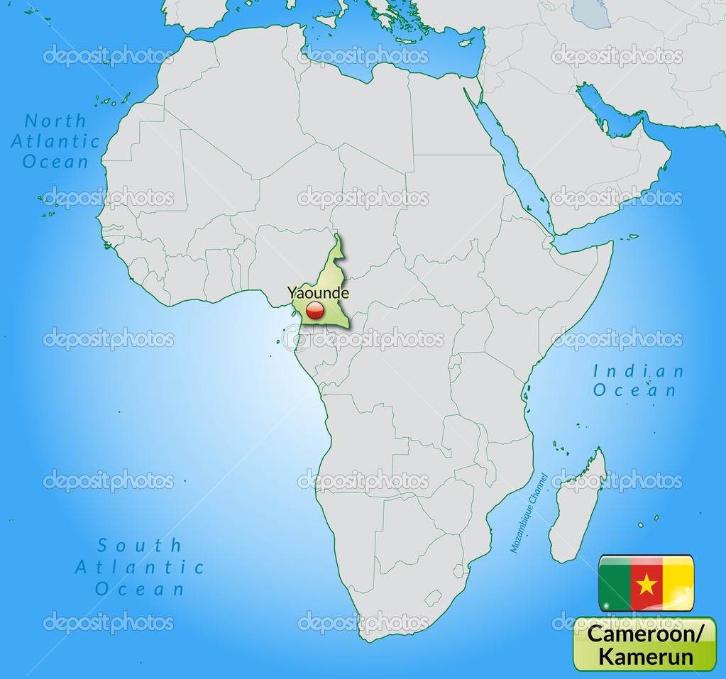 Camarões Mapa Cidades