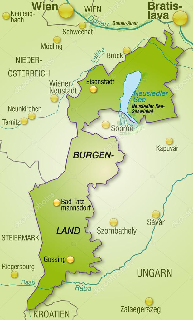 Mapa online de Burgenland 2024
