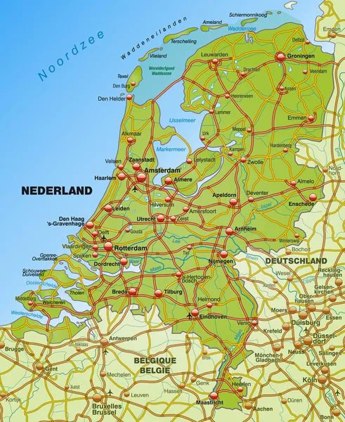 100,000 Nederland map Vector Images | Depositphotos