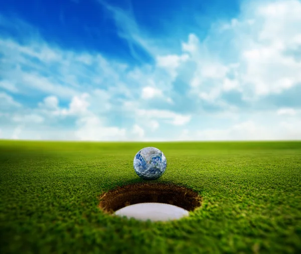 Golf Ball near hole Stock Photo by ©kevron2002 11316962