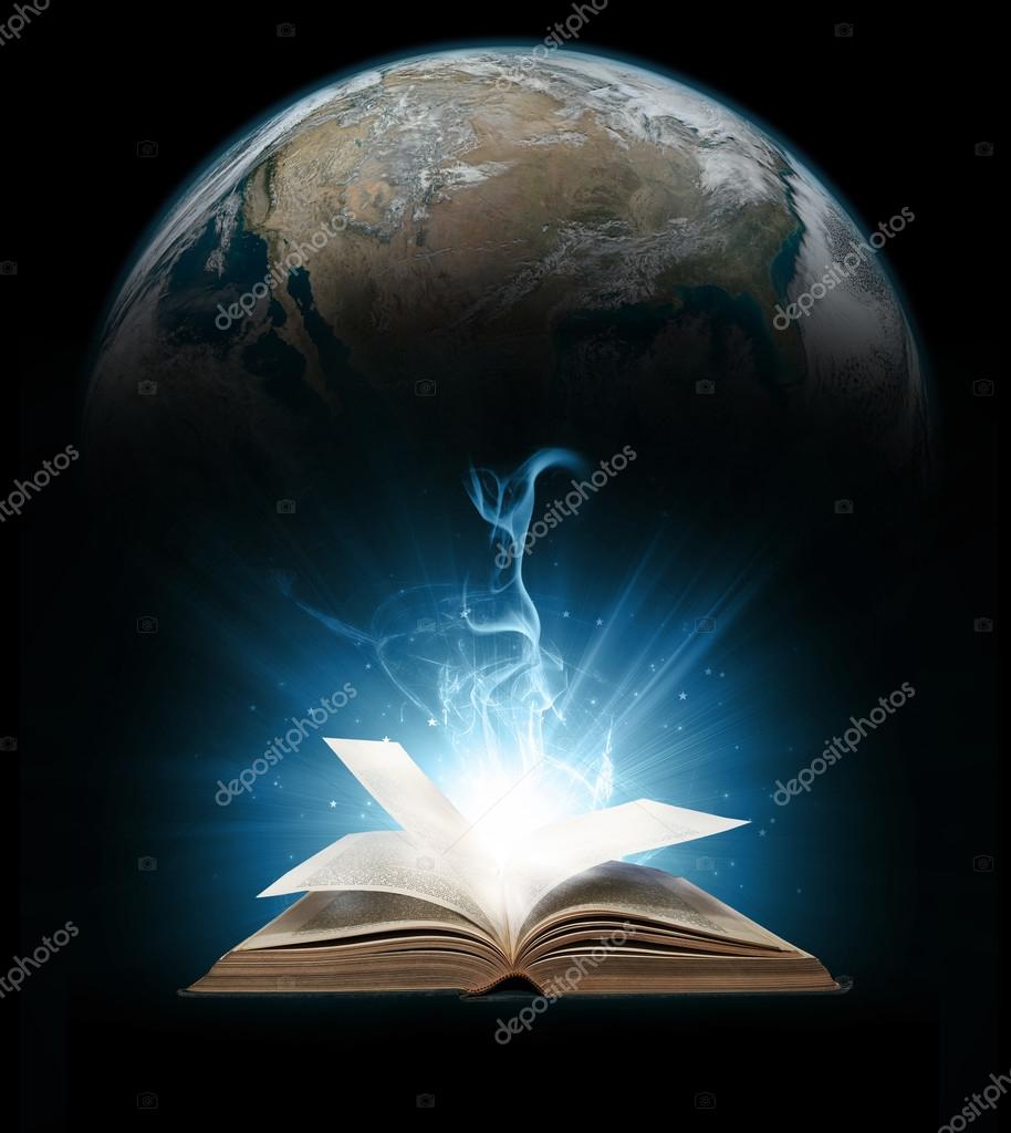 Glowing book with earth ⬇ Stock Photo, Image by © kevron2002 #30834823