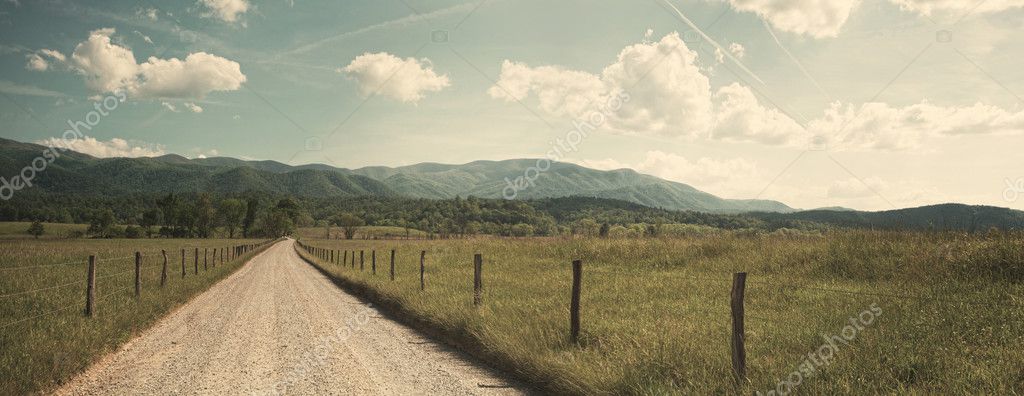 Country road panorama Stock Photos, Royalty Free Country road panorama ...