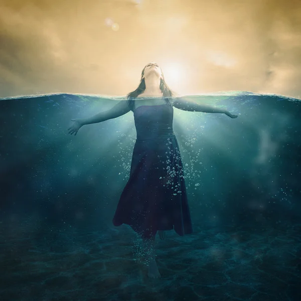 Woman in water Stock Photos, Royalty Free Woman in water Images ...