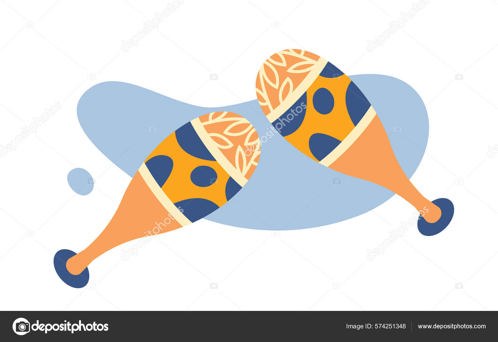 Latin Native Instrument Maracas Rumba Shaker Container Filled Stones ...