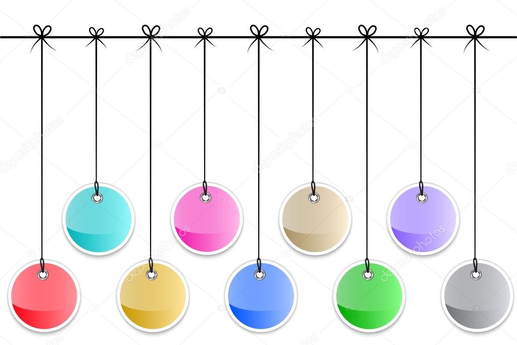 Hanging stickers Stock Vector by ©mmarikk 22578715