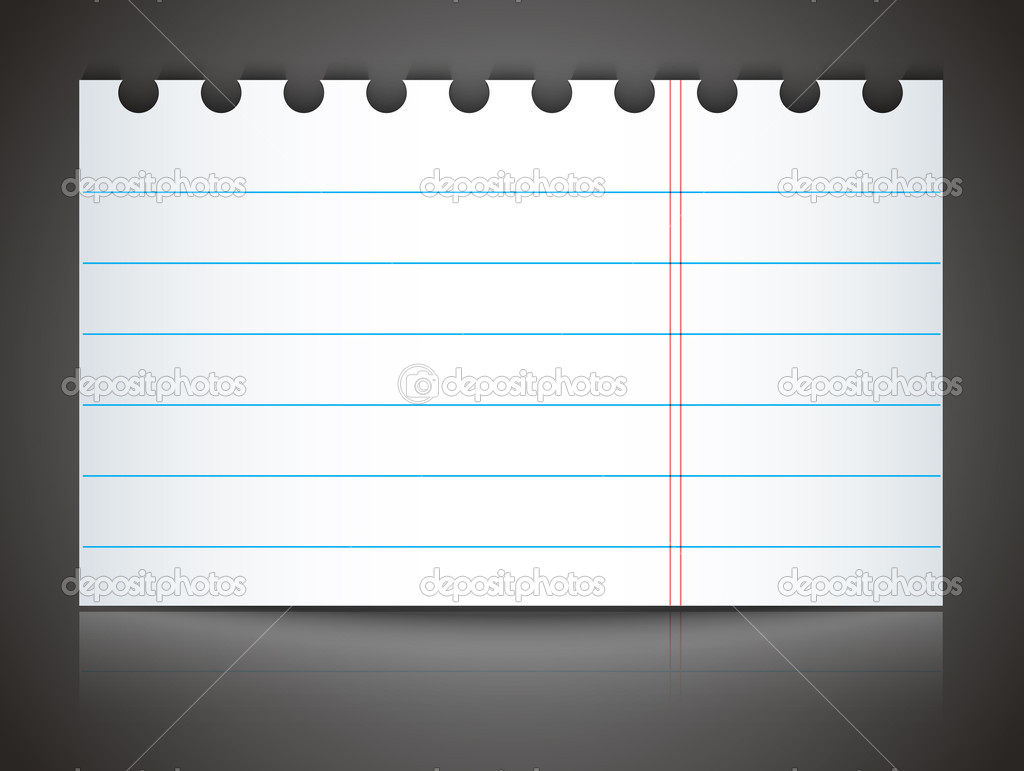 Notbook paper Stock Vector by ©mmarikk 22587053