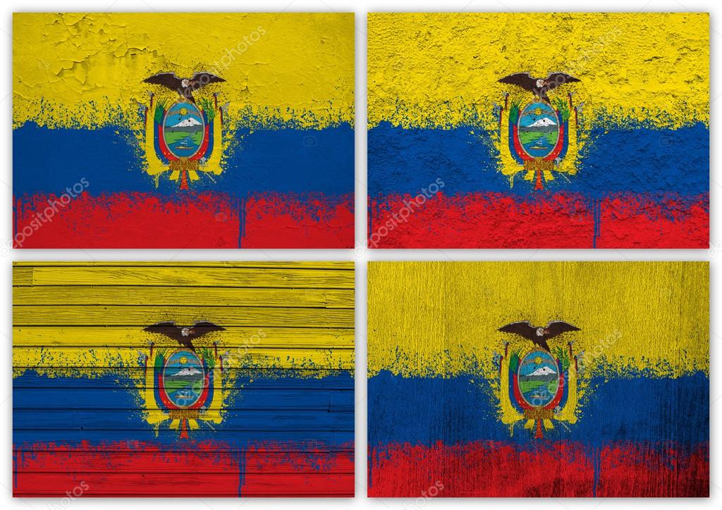 Collage bandera de Ecuador: fotografía de stock © Ruletkka #13498678 ...