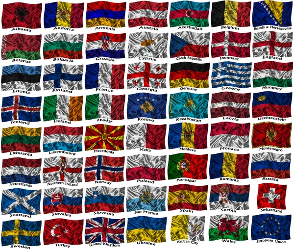 Flags of all European countries — Stock Photo © Ruletkka #12388085