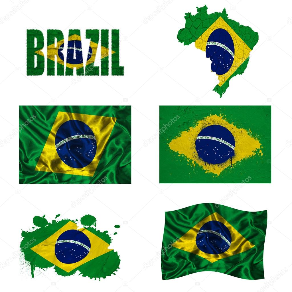 Brazilian flag collage — Stock Photo © Ruletkka #16531931