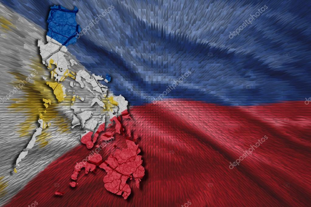 Philippines Flag Map