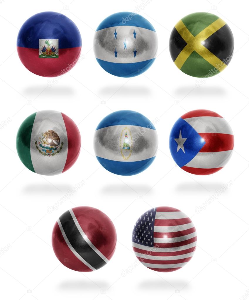 North America countries (From H to U) flag balls ⬇ Stock Photo, Image ...