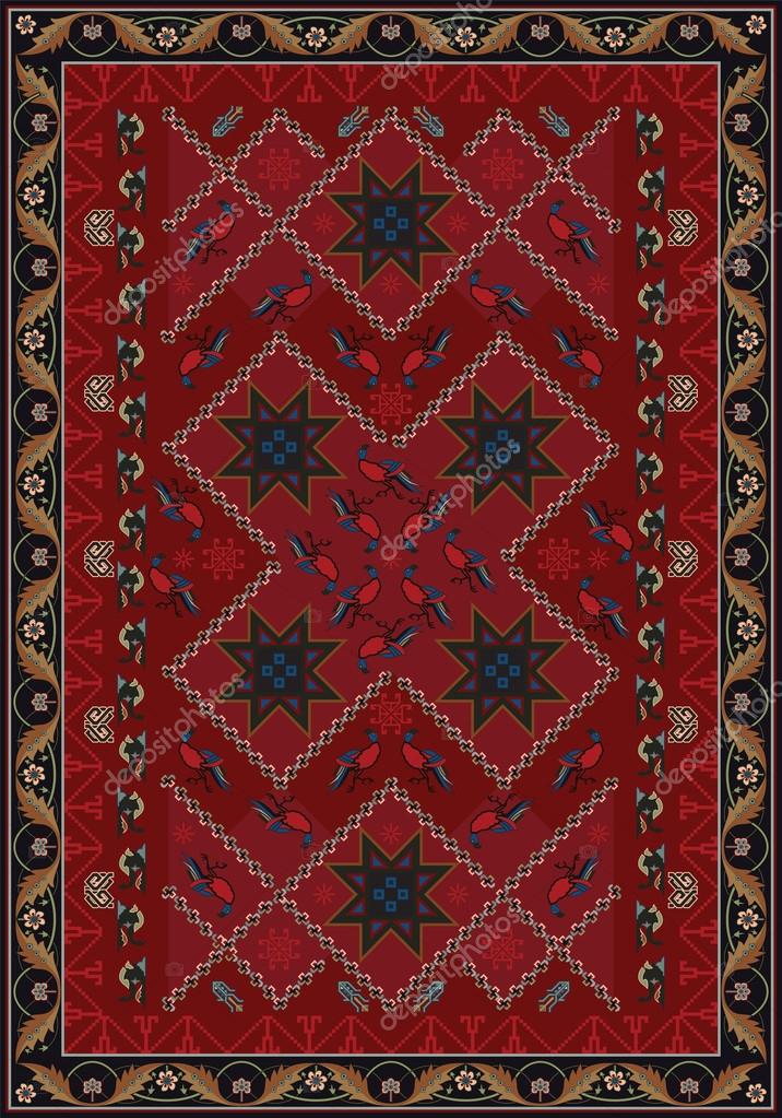 Carpet Design — Stock Vector © zarja #51060531