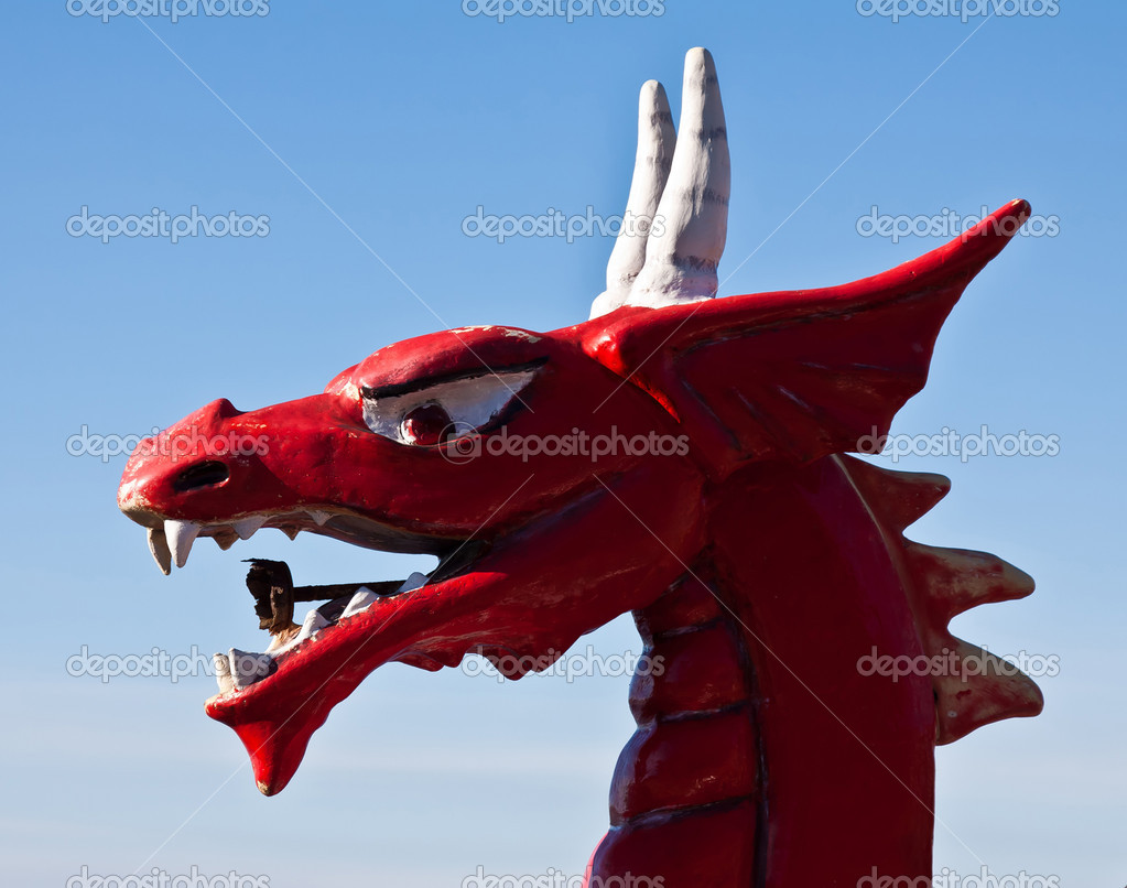 Red dragon head — Stock Photo © sewer12 #18283465