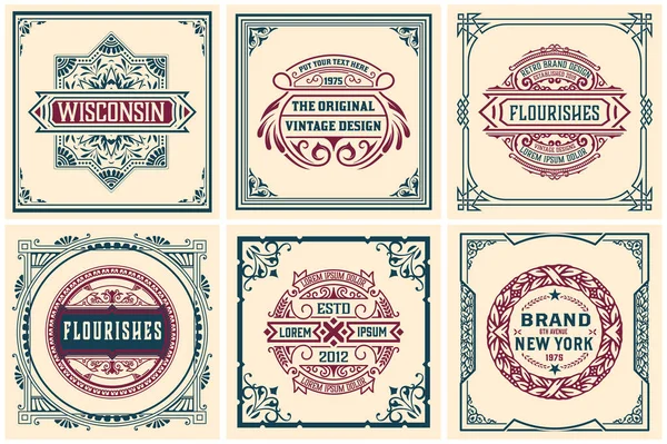 Set Labels Western Style Stock Vector by ©roverto007 502603882