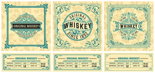 100,000 Templates of whiskey labels Vector Images | Depositphotos