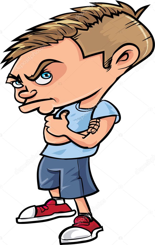 Cartoon sulky boy Stock Vector Image by ©antonbrand #47425329