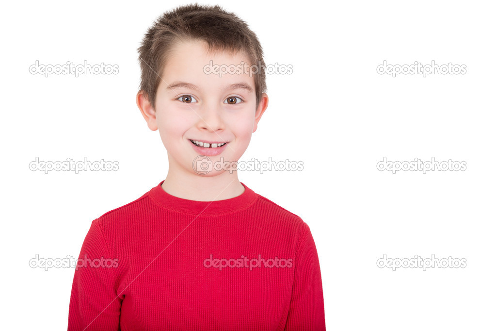 Young boy with a happy grin — Stock Photo © oocoskun #37977813