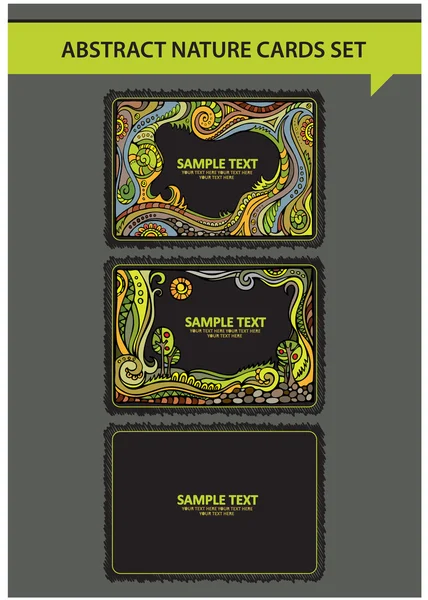 Vector set of nature cards Stock Vector Image by ©3dsparrow #12675330