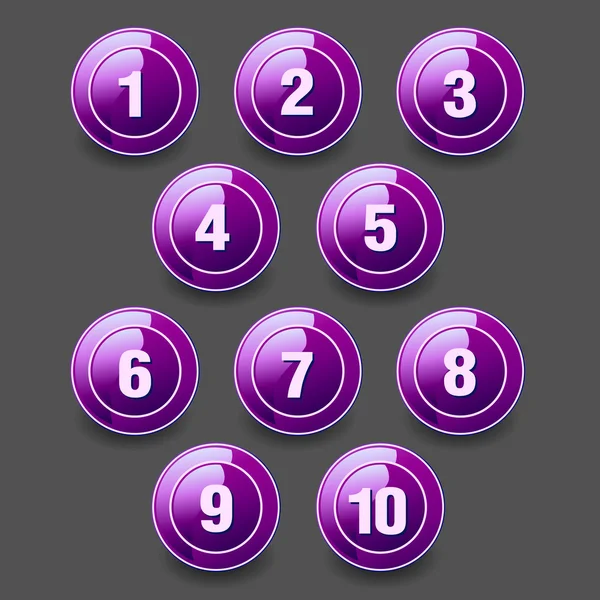 Number icons. Vector set. Stock Vector Image by ©studiom1 #1438625